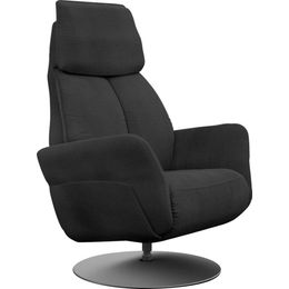 Relaxsessel Alina, B:84cm H:114cm T:86cm, schwarz, Struktur fein XBO (100% Polyester), Wohnzimmer, Sessel, "Thimo", in Gr&ouml;&szlig;e S, Liegefl&auml;che 178 cm,