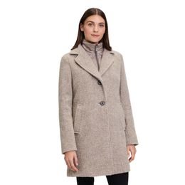 Gil Bret Damen Wintermantel, beige, Gr. 42, meliert, unifarben, Web, Obermaterial: 32% Baumwolle, 27% Polyester, 18% Wolle, 18% Polyacryl, 5%