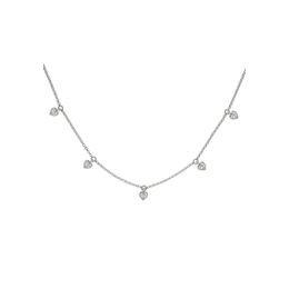 Firetti Damen Kette mit Anhänger "Schmuck Geschenk Silber 925 Halsschmuck Halskette Erbskette", Silber 925 (Sterlingsilber), L: 45, bunt, Silber 925