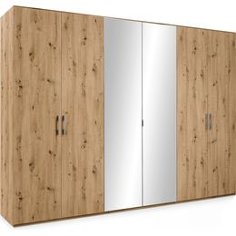Drehtürenschrank, B:301cm H:223cm T:60cm, braun, SET ONE BY Musterring, Holzwerkstoff, Schränke, "Henderson", mit Spiegel, in 2 Breiten, inkl.