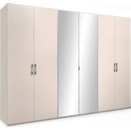 Drehtürenschrank, B:301cm H:223cm T:60cm, beige, SET ONE BY Musterring, Holzwerkstoff, Schränke, "Henderson", mit Spiegel, in 2 Breiten, inkl.