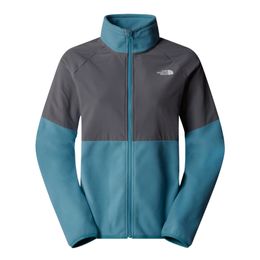 The North Face Damen Fleecejacke, blau, Gr. S, unifarben mit Farbeinsatz, Fleece, Obermaterial: 100% Polyester, Jacken