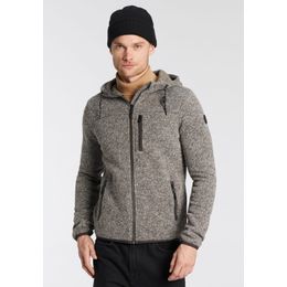 G.I.G.A. by Killtec Herren Strickfleecejacke "GW 54 MN KNTFLC JCKT", braun, Gr. XXL, G.I.G.A. DX BY KILLTEC, meliert, Fleece, Obermaterial: 100% Polyester, Jacken