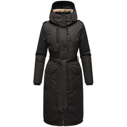 Navahoo Damen Wintermantel "Hokulanii", schwarz, Gr. M, Obermaterial: 100% Polyester, Futter: 100% Polyester, Wattierung: 100% Polyester,
