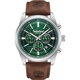 Timberland Damen Chronograph "NORTHBRIDGE", braun, Armbanduhren, Quarzuhr, Armbanduhr, Herrenuhr, Lederarmband, Stoppfunktion, Datum
