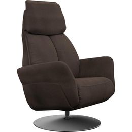 Relaxsessel Alina, B:84cm H:114cm T:86cm, braun, Struktur fein XBO (100% Polyester), Wohnzimmer, Sessel, "Thimo", in Gr&ouml;&szlig;e S, Liegefl&auml;che 178 cm,