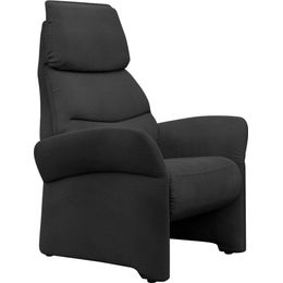 Relaxsessel Alina, B:84cm H:114cm T:90cm, schwarz, Struktur fein XBO (100% Polyester), Wohnzimmer, Sessel, "Savin", in Gr&ouml;&szlig;e L, Liegefl&auml;che 185cm,