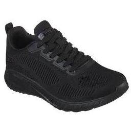 Sneaker Skechers "BOBS SQUAD CHAOS - FACE OFF" Gr. 41, schwarz Damen Schuhe Maschinenwäsche, G-Weite, Freizeitschuh, Halbschuh, Schnürschuh