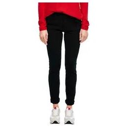 Skinny-fit-Jeans s.Oliver "IZABELL" Gr. 34, Länge 34, grau (grey/black34) Damen Jeans in coolen, unterschiedlichen Waschungen