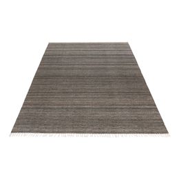 Teppich Obsession, B:140cm H:2mm L:200cm, grau, Polyethylen (PE), Wohnzimmer, Teppiche, "My Nador 565", meliert, mit Fransen, In- und Outdoor geeignet