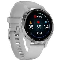 Smartwatch Garmin "Venu 2S" Smartwatches grau (hellgrau) 25 vorinstallierten Sport-Apps