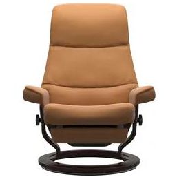 Relaxsessel stressless "View" Sessel braun (new caramel) elektrisch verstellbar, optional 2-motorisch, Größe M & L