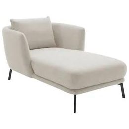 Schöner Wohnen Chaiselongue SCHÖNER WOHNEN-KOLLEKTION "Pearl - 5 Jahre Hersteller-Garantie, auch in Bouclé" Sofas Gr. B/H/T: 101cm x 71cm x 161cm, Boucle, weiß Maße (BHT): 10171161 cm, Füße aus Metall