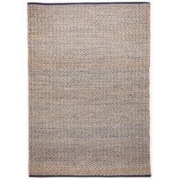 Teppich Tom Tailor HOME, B:65cm H:7mm L:135cm, beige, Baumwolle, Jute, Wohnzimmer, Teppiche, "Braid", Flachgewebe, handgewebt, Material: 70% Jute,