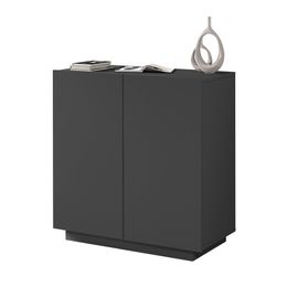 Aktenschrank Inosign, B:79,2cm H:86cm T:38cm, schwarz, FSC-zertifizierter Holzwerkstoff, B&uuml;ro, Schr&auml;nke, "Essential, Mehrzweckschrank, B&uuml;roschrank