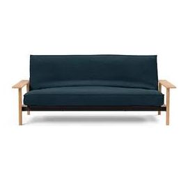 Schlafsofa INNOVATION LIVING TM "Balder Sofa, Bettfunktion, Relaxsofa, Design mit hohem Komfort" Sofas Gr. B/H/T: 230cm x 92cm x 100cm, Polyester, blau Rückenlehne 3-fach verstellbar, Dauerschläfer