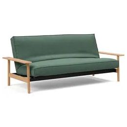 Schlafsofa INNOVATION LIVING TM "Balder Sofa, Bettfunktion, Relaxsofa, Design mit hohem Komfort" Sofas Gr. B/H/T: 230cm x 92cm x 100cm, Polyester, grün Rückenlehne 3-fach verstellbar, Dauerschläfer