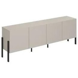 Kommode Inosign "Jukon,Breite 200 cm, moderne grifflose Kommode,4 Türen" Sideboards Gr. B/H/T: 200cm x 70cm x 40cm, kaschmir, beige (kaschmir) Sideboard, Anrichte viel Stauraum, push-to-open-Funktion