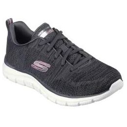 Sneaker Skechers "TRACK-DAYTIME DREAMER" Gr. 38, grau (dunkelgrau) Damen Schuhe Freizeitschuh, Halbschuh, Schnürschuh in bequemer Form