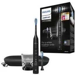 Elektrische Zahnbürste Philips SONICARE "DiamondClean 9000 HX9913/18", schwarz, ElektrozahnbürstenB:17,4cm H:25,2cm T:11,1cm, mit integriertem Drücksensor, 4 Putzprogramme und 3 Intensitätsstufen, B:17,4cm H:25,2cm T:11,1cm