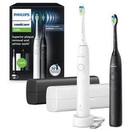 Elektrische Zahnbürste Philips SONICARE "Series 5300 HX7109/01", weiß (.), ElektrozahnbürstenB:17,3cm H:17,3cm T:6cm, mit Andruckkontrolle, 2 Intensitätsstufen, inkl. Ladegerät, B:17,3cm H:17,3cm T:6cm