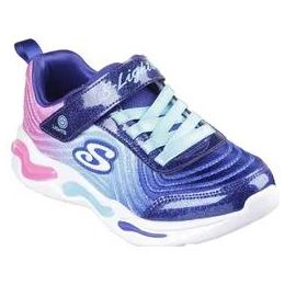 Sneaker Skechers "S-Lights: Wavy Beams - Ombre Express" Gr. 33, bunt (navy-multi) Kinder Schuhe Freizeitschuh, Klettschuh, Blinkschuh mit coolem Farbverlauf