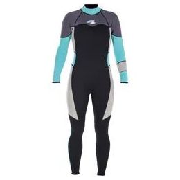 F 2 Neoprenanzug F2 "Neoprene Gipsy Women" Gr. L, blau (grau, schwarz, türkis), Sportanzüge, L, Obermaterial: 90% Neopren, 10% Nylon