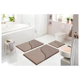 Badematte Grund Badematten Gr. rechteckig (70cm x 120cm),, grau (taupe)