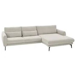 Ecksofa DIE PLANBAR "MP-IN23147 L-Form" Sofas Gr. B/H/T: 305cm x 87cm x 180cm, Ottomane rechts, ohne Kopfstützen, beige (natur) Kaltschaumpolsterung, softer Sitz & verstellbare Kopfstützen