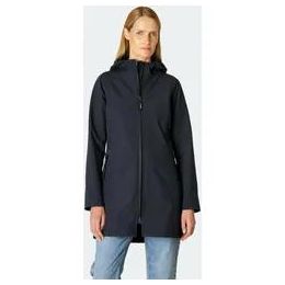 Regen- und Matschjacke Ilse Jacobsen "DAYBREAK01" Gr. 44, blau (dark indigo) Damen Jacken Moderne Softshell-Allwetterjacke, atmungsaktiv, wasserfest, dehnbar