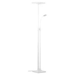 Deckenfluter Brilliant "Forrester" Lampen Gr. H: 230cm, weiß LED DeckenfluterStehlampee mit Lesearm