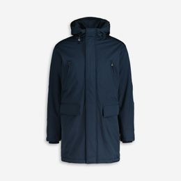 TK Maxx Dunkelblaue Long Fit Jacke mit Kapuze