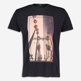 TK Maxx Schwarzes T-Shirt mit Los Angeles-Motiv