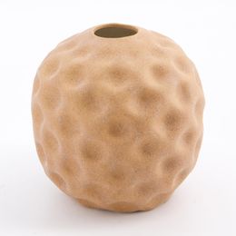 TK Maxx Braune Walnut Vase 14x13cm