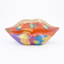 TK Maxx Mehrfarbiger Rainbow Lips Dekoartikel 13x28cm