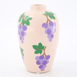 TK Maxx Pfirsichfarbene Vase mit Traubenmuster 19cm