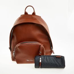 TK Maxx Brauner Wickelrucksack in Lederoptik