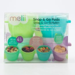 TK Maxx 4er-Pack mehrfarbige Snap & Go-Schalen 4x118ml