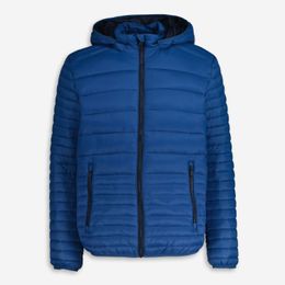 TK Maxx Blaue Pufferjacke mit Kapuze