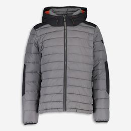 TK Maxx Graue Outdoor-Jacke mit Kapuze