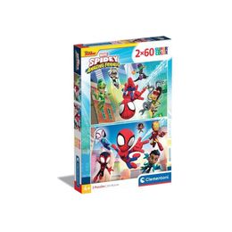 Clementoni Jigsaw Puzzle Super Color Spidey and His Amazing Friends 2x60pcs. Boden