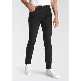 Levi's Tapered-fit-Jeans LEVI'S "512 Slim Taper Fit" Gr. 30, Länge 30, schwarz (nightshine) Herren Jeans mit Markenlabel