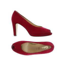 Gabor Damen Pumps, rot, Gr. 5.5