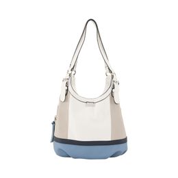 Tom Tailor Damen Juna Shopper, blau, Colour Blocking, Gr. ONESIZE