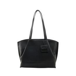 Tom Tailor Damen Adrienn Shopper, schwarz, Uni, Gr. ONESIZE