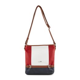 Tom Tailor Damen Juna Hobo-Tasche, blau, Colour Blocking, Gr. ONESIZE