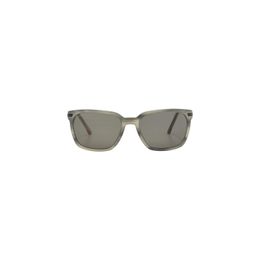 Tom Tailor Herren Rechteckige Sonnenenbrille, grau, Gestreift, Gr. ONESIZE