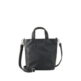 Tom Tailor Denim Damen Maxime Shopper, schwarz, Uni, Gr. ONESIZE