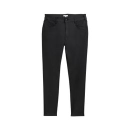 Tom Tailor Damen Plus Size - Coated Skinny Jeans, schwarz, Uni, Gr. 46