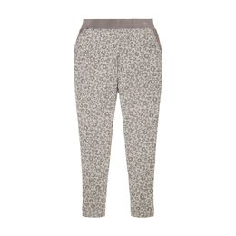 Tom Tailor Damen Pyjama-Hose mit Leo-Print, grau, Animalprint, Gr. S/36